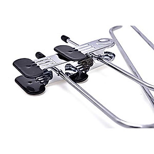 6 Quality Add-On Skirt Blouse Hanger Heavy-Duty Add-On Skirt Hangers with Clips, Multi Stackable Add on Hangers, Adjustable Wide Clip Pants Hanger, Chrome (Skirt Hanger - Wide Clips, 6)