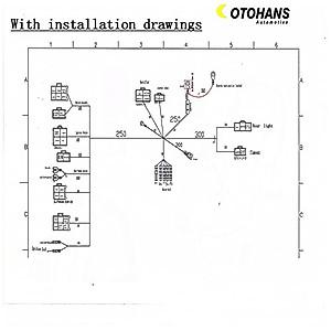 Complete Electrics Wiring Harness Stator Coil CDI Solenoid Relay Spark Plug for 4 Wheelers Stroke ATV （50cc 70cc 110cc 125cc） Pit Quad Dirt Bike taotao Go Kart by OTOHANS AUTOMOTIVE
