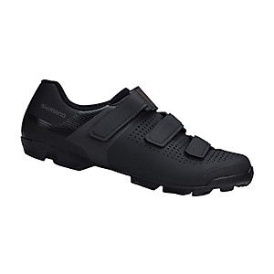 Shimano SH-XC100 Men's Indoor and Outdoor Cycling Performance Shoe, Black, 11 - 11.5 Men (EU 46)