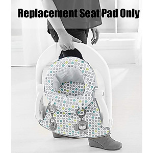 Replacement Seat Pad for Sit-Me-Up Floor Seat - FLD88 ~ Fisher-Price Baby Sit Me Up Seat ~ Honeydew Drop ~ Replacement Seat Cover in Grays and Greens