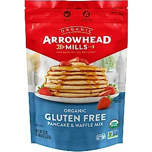 Arrowhead Mills Organic Gluten Free Pancake & Waffle Mix, 22 oz Bag