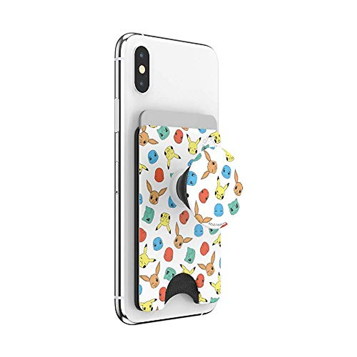PopSockets Phone Wallet with Expanding Grip, Phone Card Holder, Wireless Charging Compatible - Pokemon Faces
