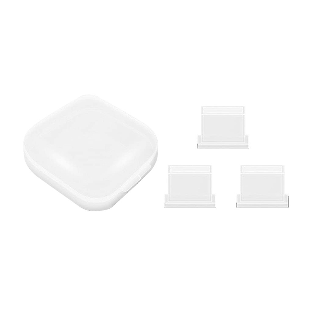 Harlotte Silicone USB Cap Port Cover Anti Dust Protector Suitable for Mobile Phones Silicone Protectors Cap Port Cover Anti Dust - 3 Pieces