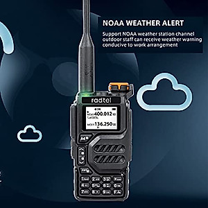 Radtel RT-590 Tri-Band Radio Air Band Receive Two-Way Radio 200CH 5 Watts NOAA Weather Alert Huge Features SCAN/VOX/AM/FM Radio/DTMF