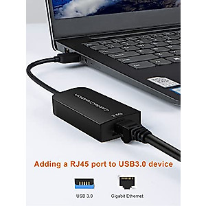 CableCreation 2.5G Ethernet to USB Adapter, USB Type C (Thunderbolt 3) to RJ45 Gigabit Ethernet Adapter