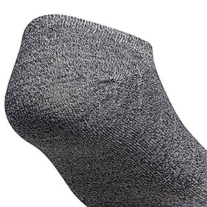 adidas Men's Superlite Linear Super No Show Socks (6-Pair), Alumina Beige/Night Grey/Black, Large