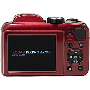 Kodak PIXPRO AZ255 Digital Camera (Red) + Point & Shoot Camera Case + 16GB Memory Card + USB Card Reader + Table Tripod + Accessories