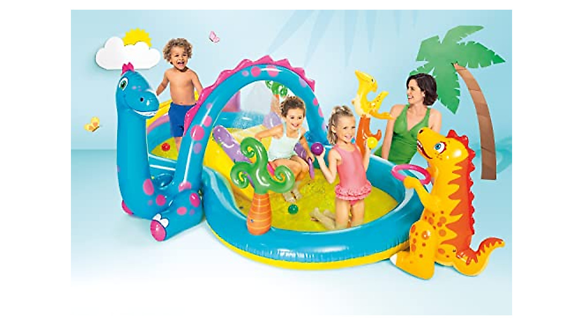 Intex Dinoland Inflatable Play Center – Summer Fun for Kids 2+