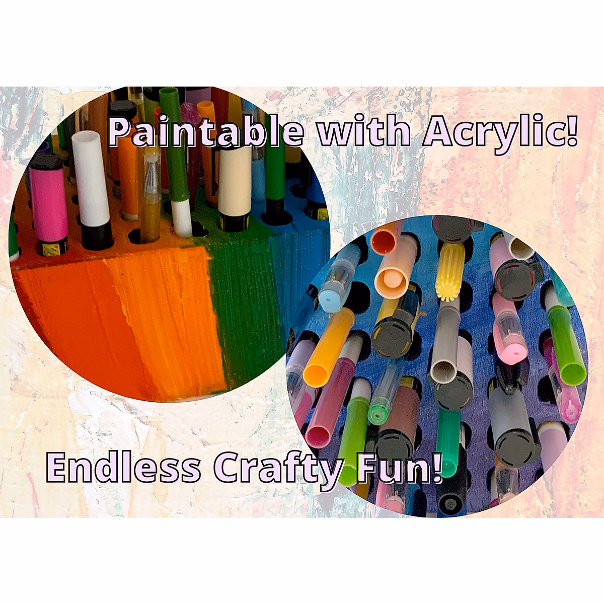 Polar Whale Art Marker Storage Tray Organizer Pen Pencil Brush Storage Design Stand Supply Horizontal Storage Non-Scratch Non-Rattle Washable Compatible with Copic and More Holds 72