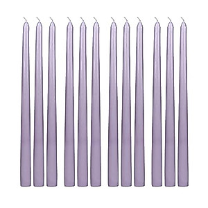 Zest Candle Piece, 12-Inch, Lavender Taper Candles, 12", 12 Count