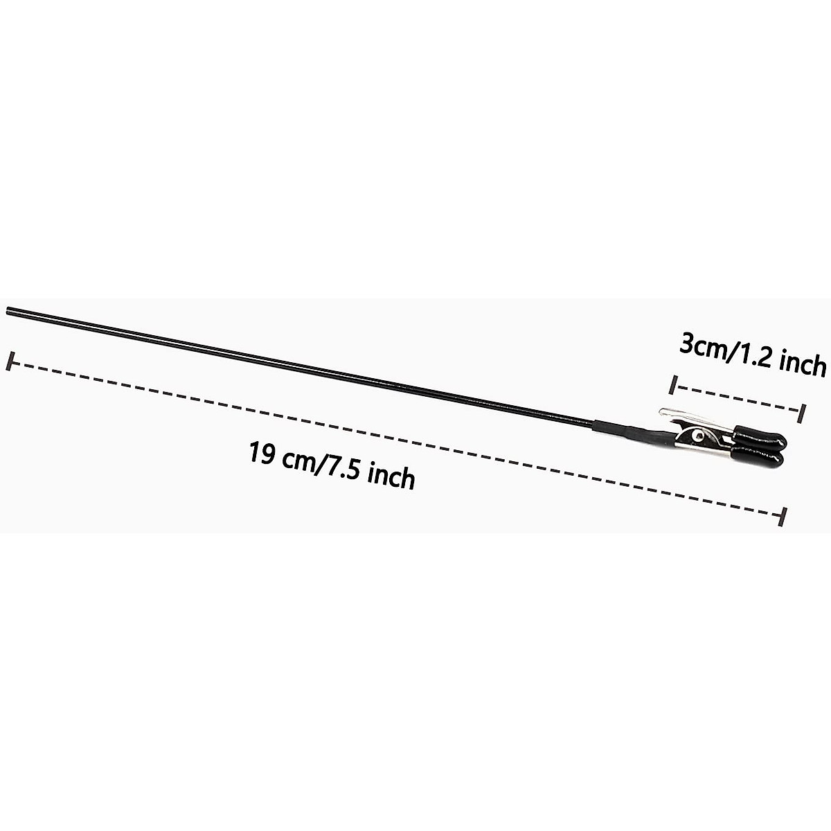 20 Pack Bendable Model Painting Alligator Clip Stick with Rubber Tips,Metal Wire Clamps Long-Tailed Clasp for Airbrush Hobby Model Parts