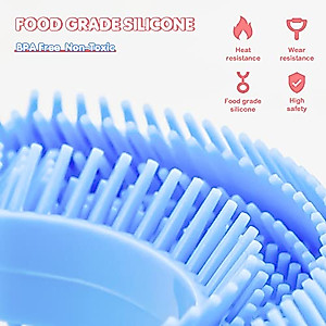 QiqaMole Toddler Toothbrush U-Shaped Kids Toothbrush Baby Soft Silicone Toothbrush Manual Training Toothbrush Infant 360° Oral Teeth Cleaning Design for Kids 2-7 Years Old (Pink)