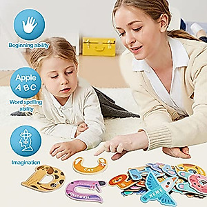 Wooden Magnetic Letters