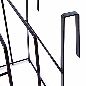 Yardwe Under Cabinet Organizer Shelf Hanging Storage Baskets Rack Chopping Board Holder Shelves for Kitchen Pantry Cupboard Black