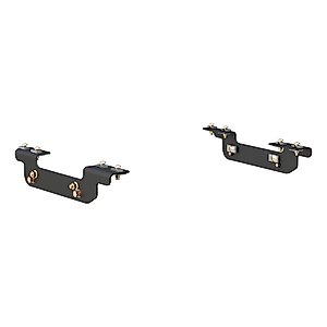 CURT 16411 5th Wheel Installation Brackets, Select Chevrolet Silverado, GMC Sierra 2500, 3500 HD, Except Cab & Chassis Black