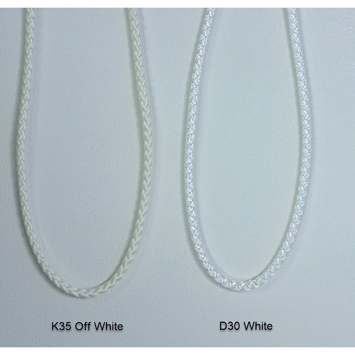 Qty 1. Cord Loop for Window Shades Cellular, Honeycomb, Roman, Roller (K35 Off White, 3ft Loop)