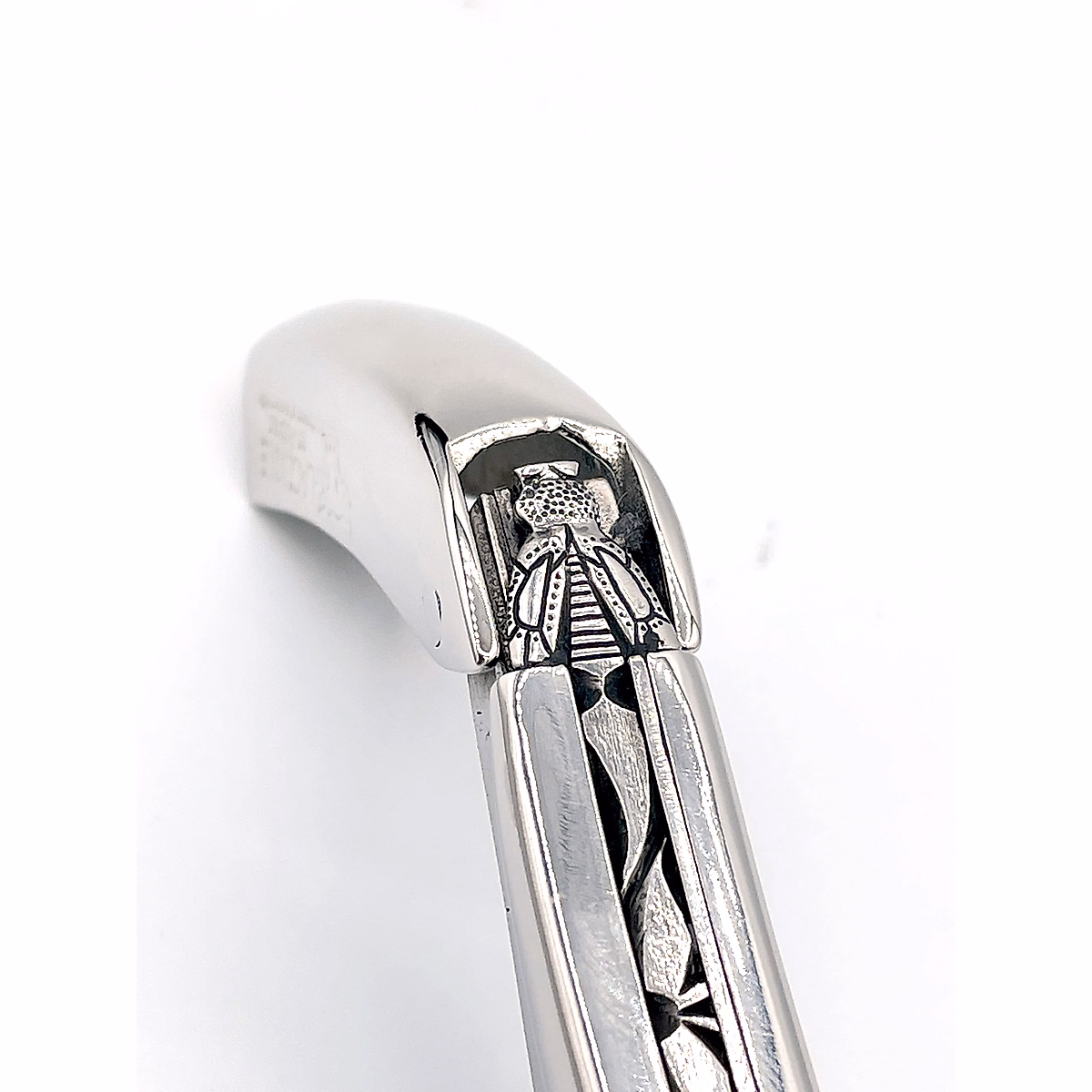 Laguiole En Aubrac Sommelier No 9 DeLuxe Waiter's Corkscrew, Solid Horn Handle, Wine Opener With Foil Cutter & Bottle Opener | Special Crafting Along The Luxury Corkscrew