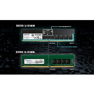 ADATA Premier DDR5 4800MHz 16GB UDIMM Memory RAM Module Single (AD5U480016G-S)
