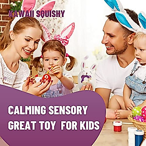 Anboor 4.7 Inches Rabbit Squishies Kawaii Soft Slow Rising Cute Scented Animal Squishys Stress Relief Kids Toys Decorative Props Easter Basket Stuffers