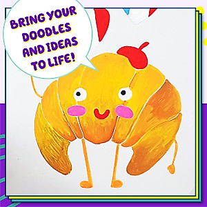 Chalkola Chalk Markers for Chalkboard, Blackboard, Window, Bistro, Car Glass, Board, Mirror (10 Pack, 6mm) - Wet Wipe Erasable Liquid Chalk Pens Paint Ink - 6mm Reversible Tip Chalkboard Markers