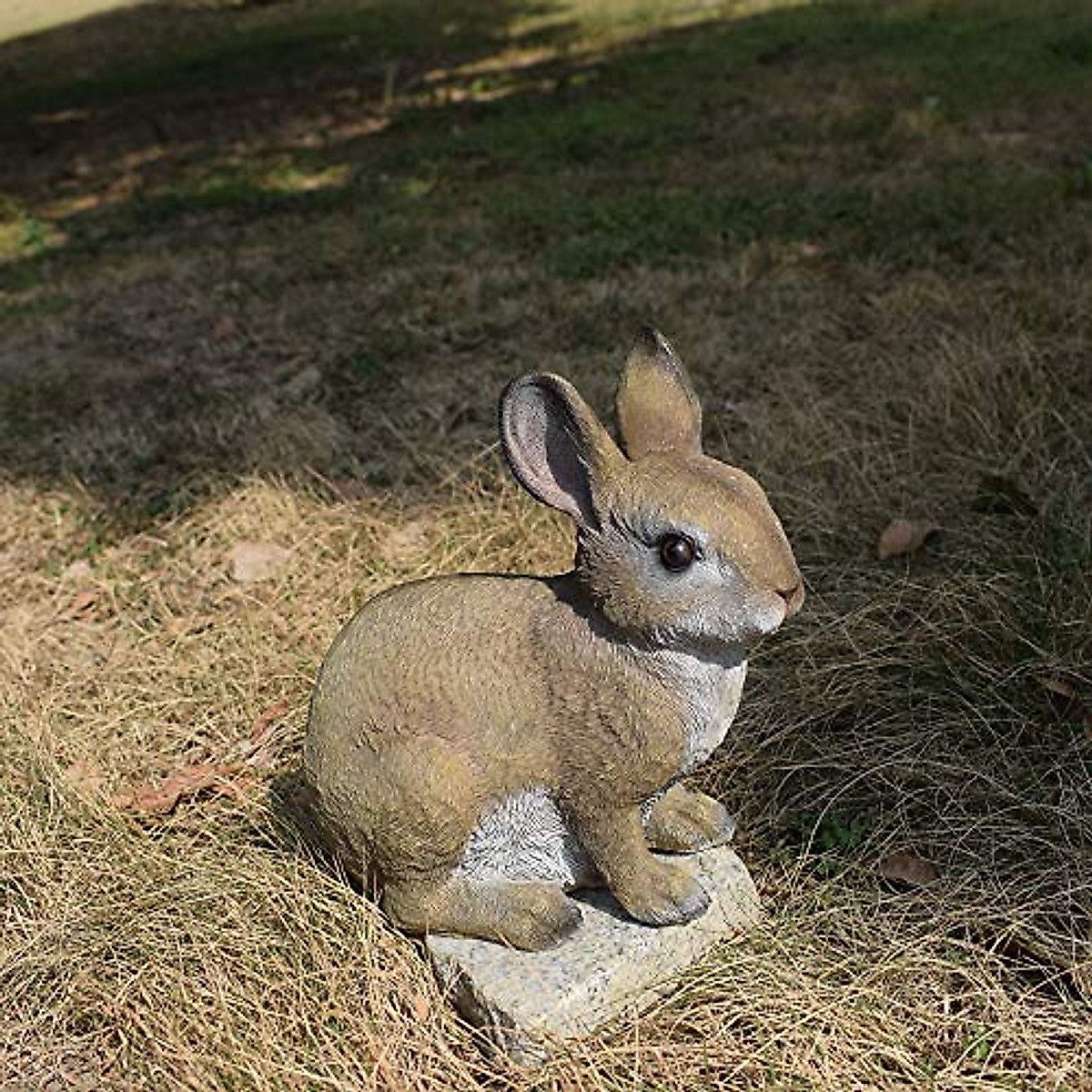 Rabbit Resin Animal Garden Statue Outdoor and Garden Decor Patio Yard (Rabbit 8.5 inch)