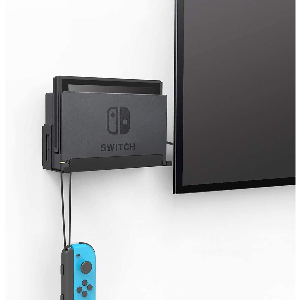 Monzlteck Wall Mount for Switch, Near Or Behind TV,Save Space，Quick Heat Dissipation, Easy to Install