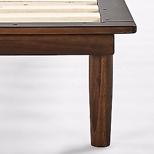 ZINUS Bobbie 10 Inch Wood Platform Bed Frame, Full Size, Mattress Foundation with Sturdy Acacia Wood Slat Support, No Box Spring Needed, Tool Free Assembly