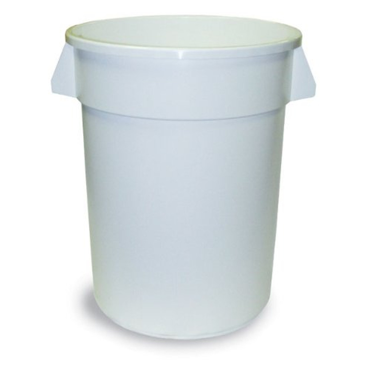 Continental 1001WH 10-Gallon Huskee LLDPE Waste Receptacle, Round, White