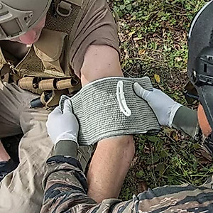 First Aid Compression Kit, Outdoor 4 Inch Breathable Israel Bandage Linen Color