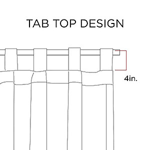 Madison Park Serene Embroidered Light Filtering Treatment Curtain Rod Pocket/Back Tab Single Window Panel Drape for Bedroom Livingroom and Dorm, 50x84", Red