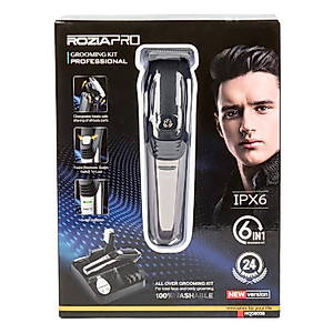 Hair Clippers for Men Beard Trimmer 6 in 1 Hair Trimmer Pro Haircut Kit Cordless USB Charging Rechargeable Waterproof Low Noise