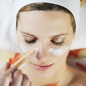 Bememo 500 Pieces Wax Sticks for Hair Removal, Small Wax Spatulas Applicator Wood Craft Sticks for Eyebrow, Lip, Nose Waxing