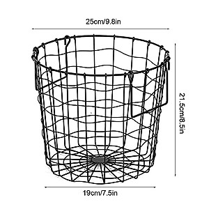 Iron Wire Laundry Hamper, Folding Laundry Storage Basket with Handles, Dirty Laundry Hamper Cart Sorter Clothes Basket Organizer