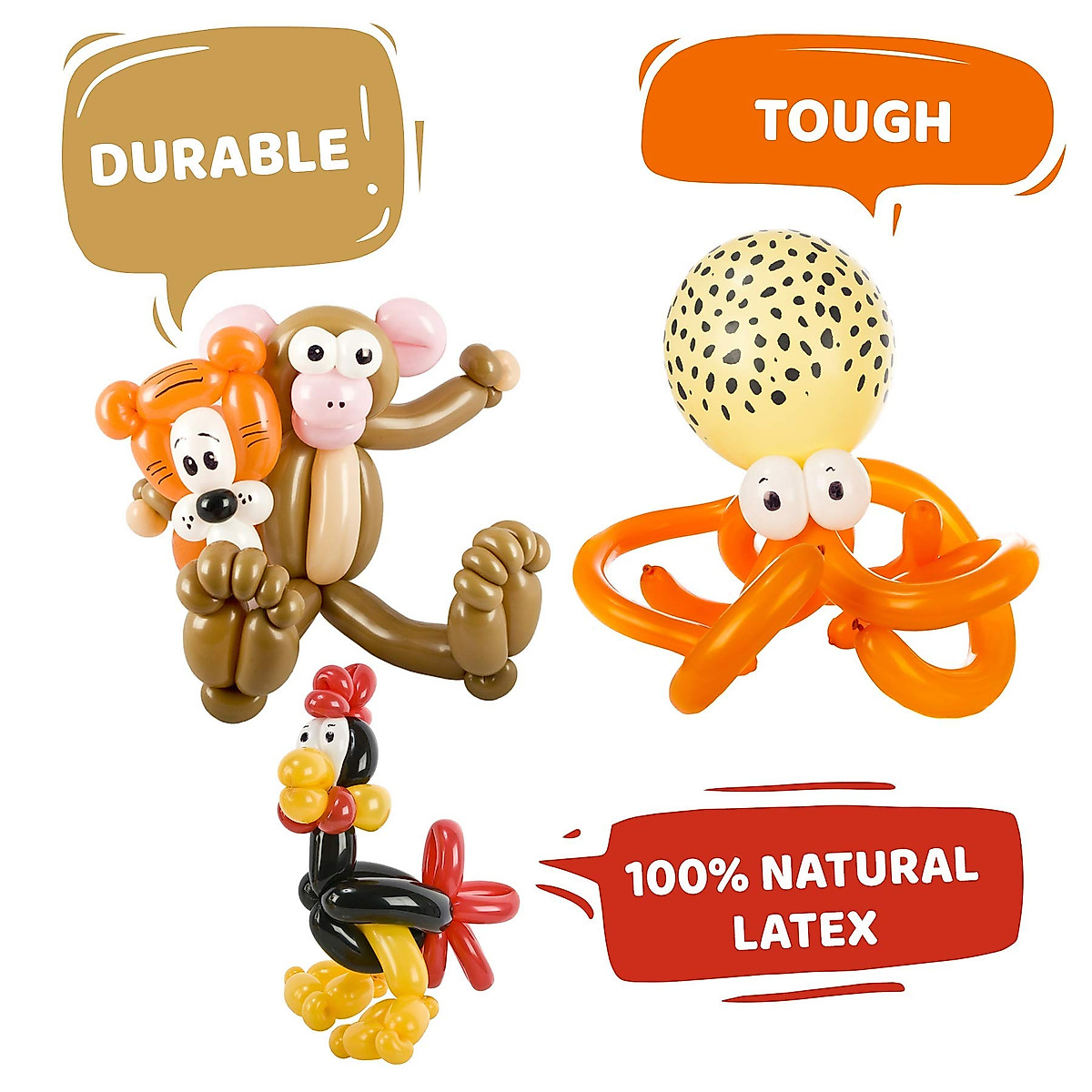 Deluxe Balloon Animal Kit with Web App 150 Balloons Balloon Pump Stickers Markers