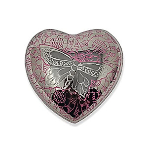 Butterfly Heart Urn - Pink Heart Keepsake Urn with Stand & Box - Small Pink Butterfly Urn for Human Ashes - Honor Your Loved One with Mini Pink Urn Heart Shaped - Perfect for Adults & Infants