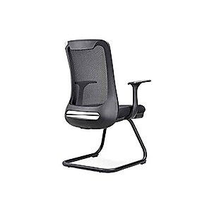 MayNuo Office Chair Gaming Chair Computer Chair Conference Chair Office Chair Meeting Room Training Chair Arched Computer Mesh Chair Executive Reception Chair with Sled Base/Argento