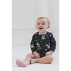 Disney Pixar Toy Story Alien Bullseye Rex Jessie Infant Baby Boys 4 Pack Bodysuits White/Gray/Blue/Black 12 Months