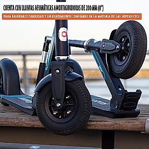 Razor A5 Air Kick Scooter for Kids Ages 8+ - Extra-Long Deck, 8" Pneumatic Rubber Wheels, Foldable, Anti-Rattle Handlebars, For Riders up to 220 lbs