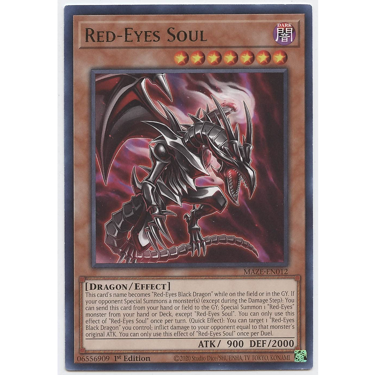 Red-Eyes Soul - MAZE-EN012 - Rare - 1st Edition