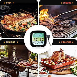SMARTRO ST59 Digital Meat Thermometer for Oven BBQ Grill Kitchen Food Cooking with 1 Probe and Timer
