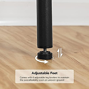 HOOBRO Bar Stools, Set of 2 Bar Chairs, Kitchen Round Height Stools with Footrest, Breakfast Bar Stools, Sturdy Steel Frame, for Dining Room, Kitchen, Party, Easy Assembly, Rustic Brown BF03BY01