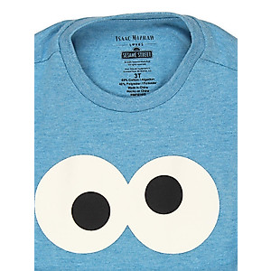 Isaac Mizrahi Loves Sesame Street Cookie Monster Toddler Baby Short Sleeve Tee (3T, Blue)