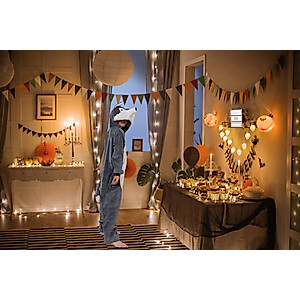 Petrella Animal Kids Onesie Cute One Piece Pajamas Halloween Costume Chrismas Cosplay Sleepwear Unisex for Boys & Girls - wolf