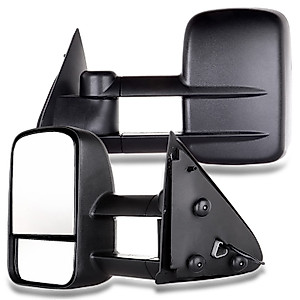 cciyu Car Mirrors,Towing Mirrors Fit For 1997-2003 for Ford for F150 Standard and Extended Cab 1997-1999 for Ford for F250 Light Duty Standard and Extended Cab 2004 for Ford for F150 Heritage Power