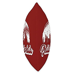 Vintage Skyline Retro Philadelphia Philly Baseball Throw Pillow, 18x18, Multicolor