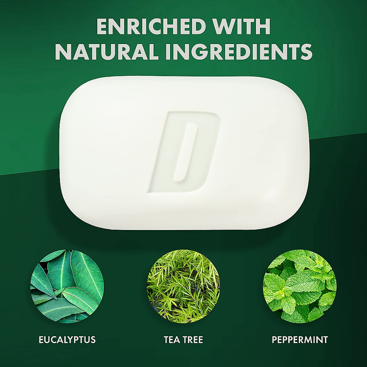 Defense Soap All Natural Peppermint Bar Soap for Men | Made by Wrestlers with Tea Tree Oil & Eucalyptus Oil to Promote Healthy Skin