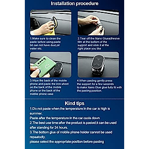 【 2-PACK】2023 New Alloy Folding Magnetic Car Phone Holder, Magnetic 360° Rotation Car Phone Holder, Universal Dashboard Car Phone Mount, Folding Magnetic phone holder for car (Black+Silver)