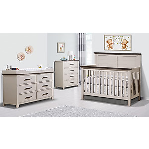 Sorelle Furniture Westley Baby Dresser – Dresser for Nursery, Kids Bedroom Furniture, Baby Dresser Drawers, Storage for Child’s Room with Drawers, Nursery Furniture for Infant-Chocolate Bisque