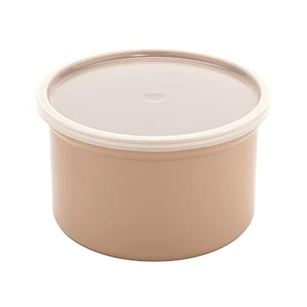 G.E.T. CR-0150-T Round Food Storage Crock w/ Lid, 1.5 Quart, Tan (Set of 12)