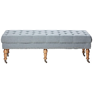 Linon Bench, Blue